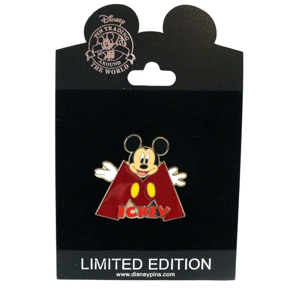 Disney | Jewelry | Disney Store Initial Letter Series Mickey Mouse Pin ...